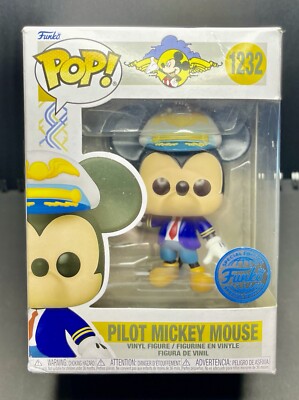 Funko Pop Disney Mickey Mouse Pilot Mickey Mouse D23 #1232 | eBay UK