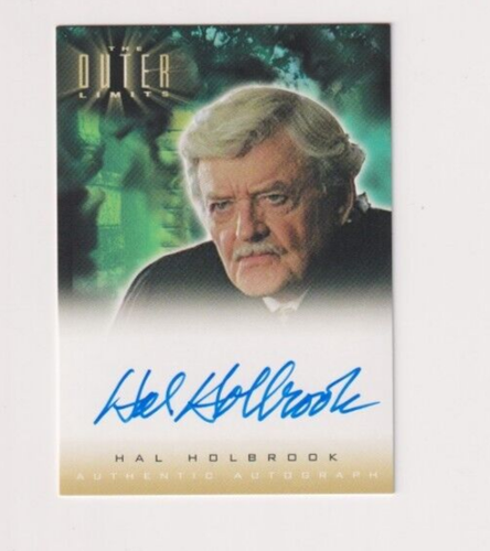 HAL HOLBROOK AUTOGRAPH THE NEW OUTER LIMITS AUTHENTIC AUTO RITTENHOUSE ...