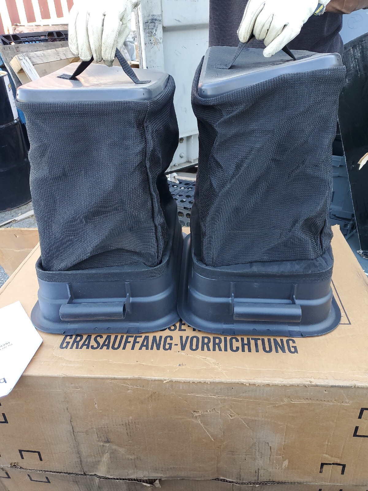 Husqvarna H242SL 2 Bin 42in Lawn Tractor Grass Catcher for sale online ...