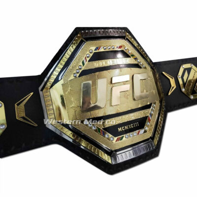 UFC Legacy Championship Title Belt Replica Genuine Leather 4mm Brass ...