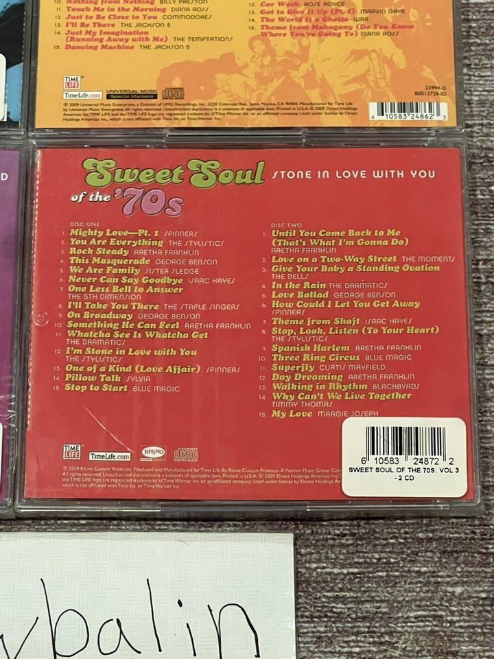 Time Life's : Sweet Soul Of The '70s [ 8 CD Set , 2009 ] 128 Hits New ...