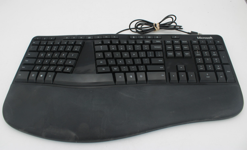 Microsoft Ergonomic Keyboard Wired Model 1878 USB 2.0 Black | eBay