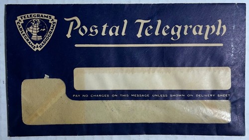 Vintage Postal Telegraph Telegram & Envelope 1934 Statesville NC | eBay