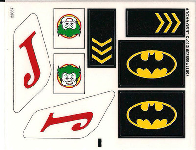 LEGO 6863 - Batman - Batwing Battle Over Gotham City - STICKER SHEET | eBay