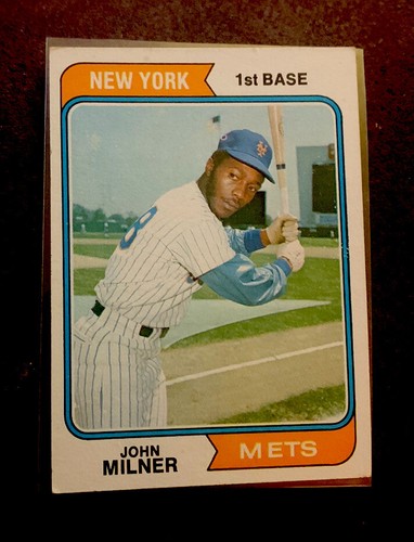 John “The Hammer” Milner 1974 Topps Baseball Card # 234, New York Mets ...