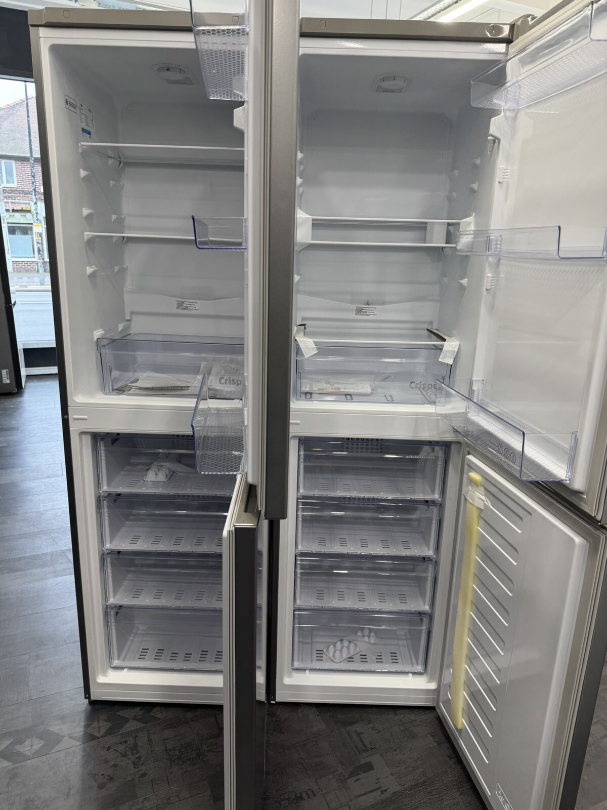 Beko CFG4582S 54cm Free Standing Fridge Freezer 50/50 Frost Free Silver ...