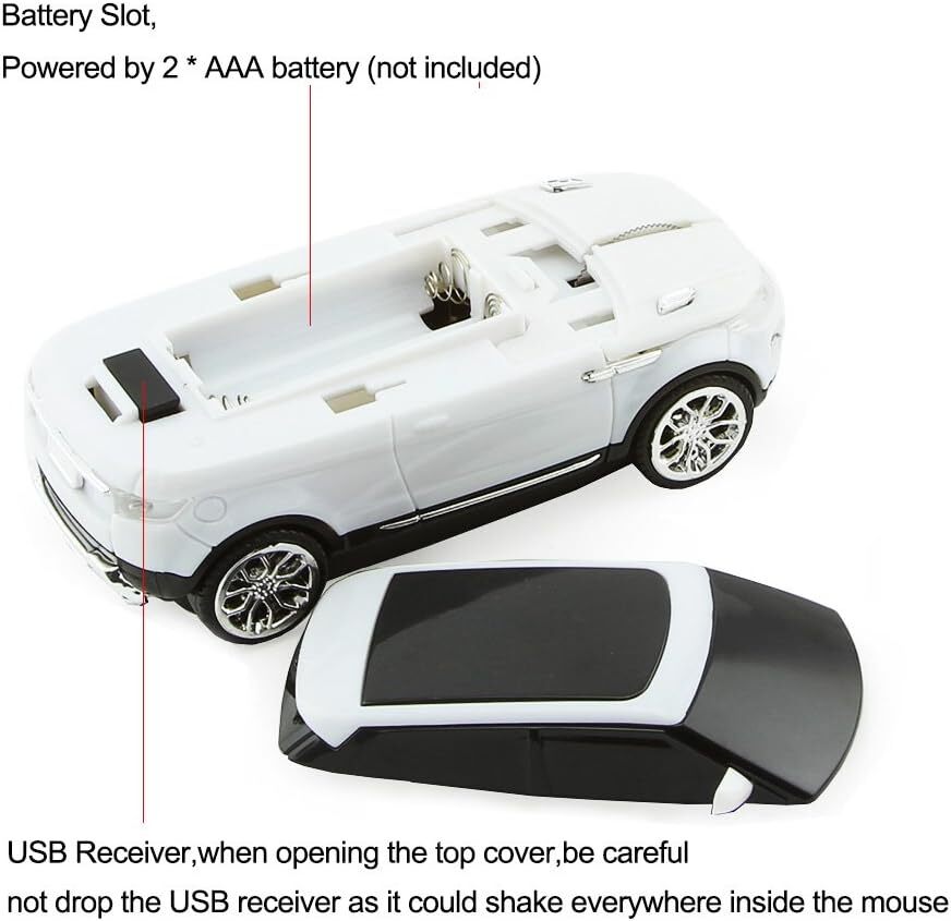 Car Mouse Wireless 2.4GHz Cool Sport SUV Car Shape Mouse Optical Mice ...