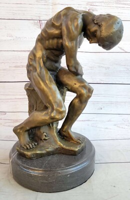 Réalisme Bronze Rodin Sculpture Acrobat Chair Homme Équilibrage Sur ...