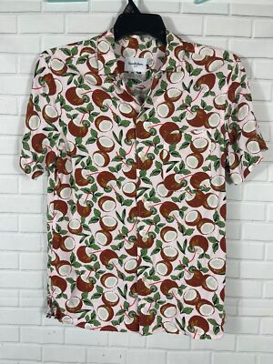 Goodfellow & Co Coconut Print Rayon Shirt Mens Size Small | eBay