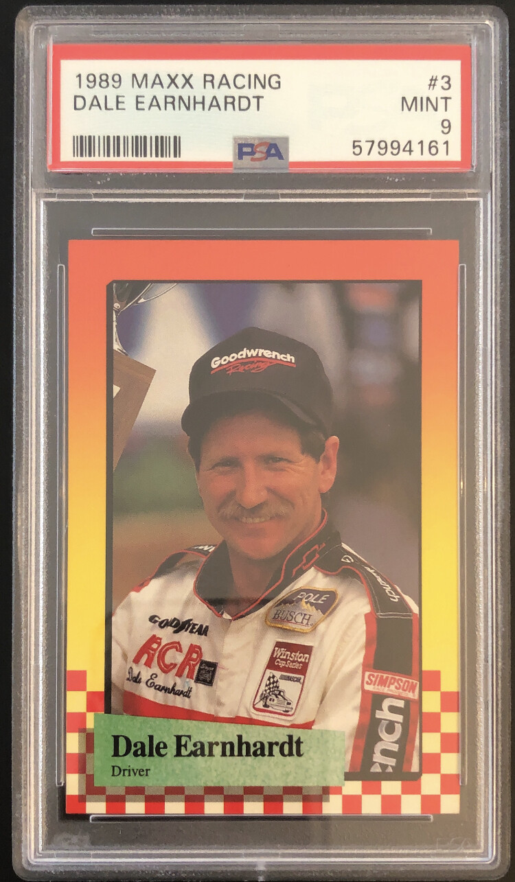 1989 Maxx Racing #3 Dale Earnhardt Rookie Card PSA 9 Mint | eBay