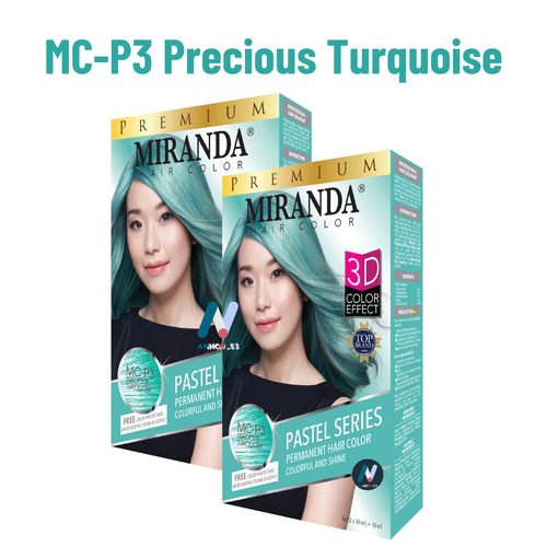 2X MIRANDA 3D Permanent Hair Dye Shine Color Pastel #MC-P3 Precious ...
