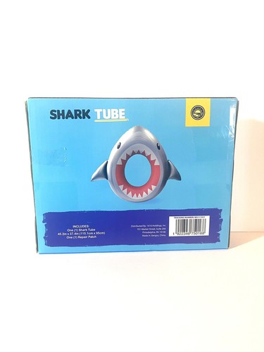 Shark Swim Tube Kids Gray Inflatable Pool Beach | eBay