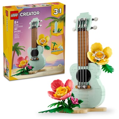 LEGO Creator 3 in 1 Tropical Ukulele Instrument Toy, Sea Animal Toy ...