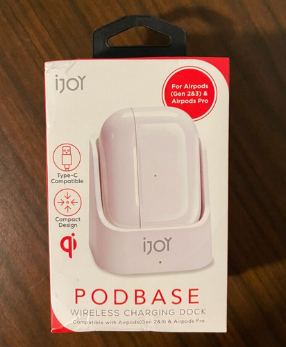 iJoy PodBase Wireless Charger For AirPods Gen 2 & 3 & AirPod Pro, Type ...