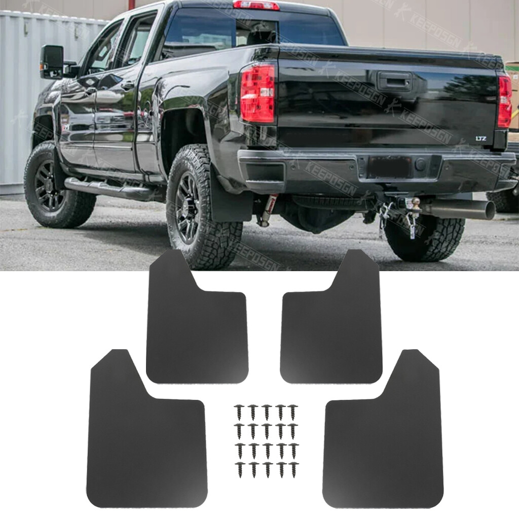 4x Mud Flaps Splash Guard Front Rear Mudguards For Chevrolet Silverado ...