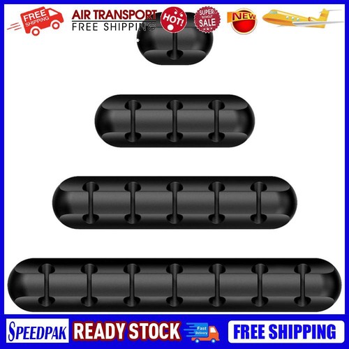 Silicone USB Cable Organizer Wire Winder Desktop Tidy Management Cord ...