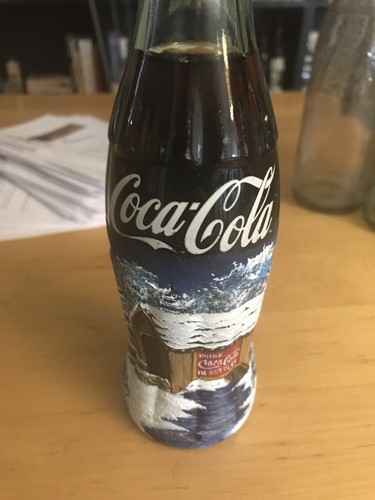 Coca-Cola Coke Bottle - HAND PAINTED ? Rare, unique? Beautiful winter ...
