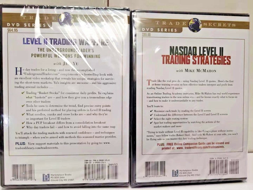 2 DVD SET NASDAQ Level II Trading Strategies & Level II Trading Warfare ...