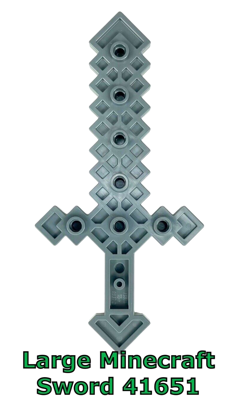 Brand New - LEGO - Retired Minecraft LARGE Figure Sword 41651 (From Set ...