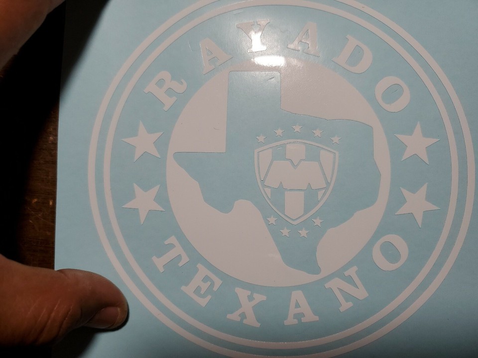 RAYADOS DE MONTERREY STICKER DECAL 5.5"X5.5" CALCA RAYADO TEXANO | eBay