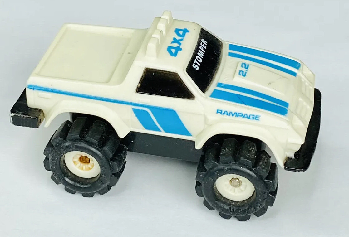 Vintage Schaper Stompers Rampage 4x4 White Pickup Truck McDonalds Toy ...