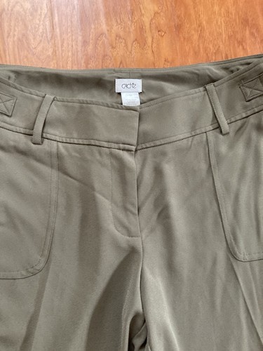 🎄Cache Capri Olive Green Size 10 | eBay