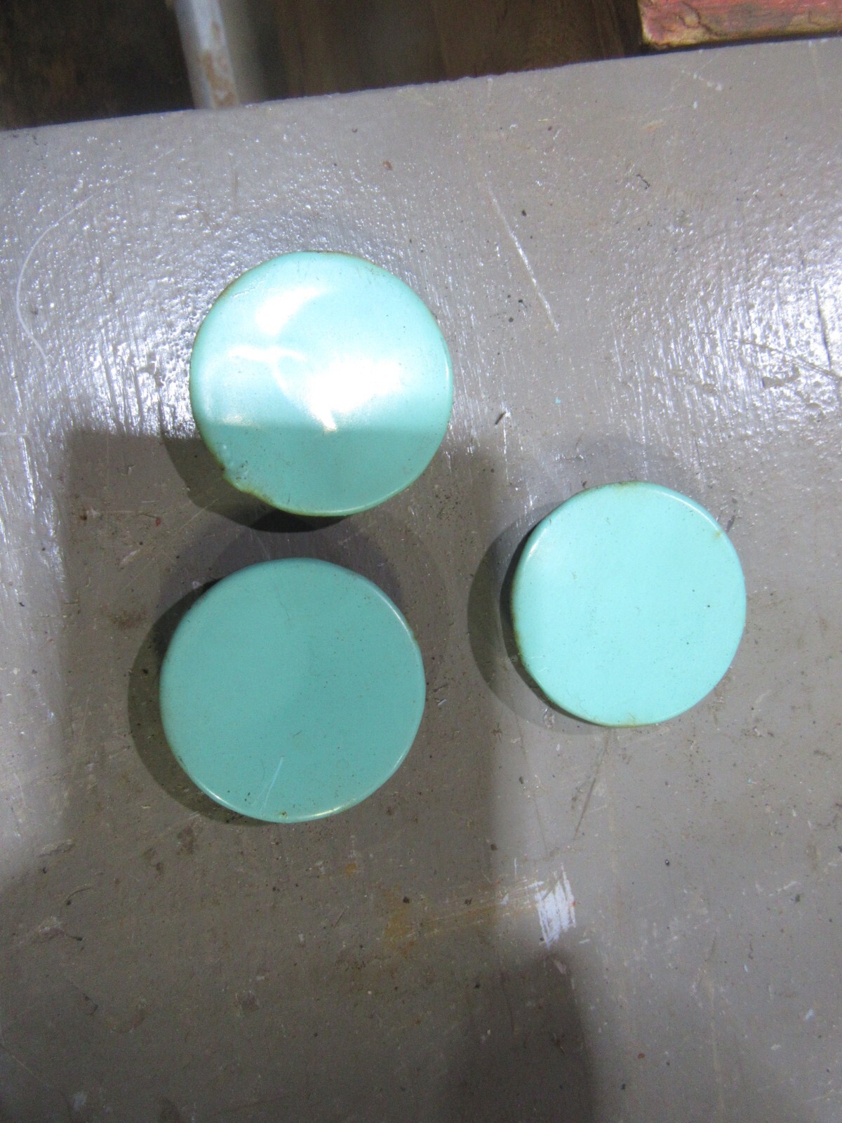 1955 Ford Customline Fairlane door hinge upper bolt hole cover trim ...
