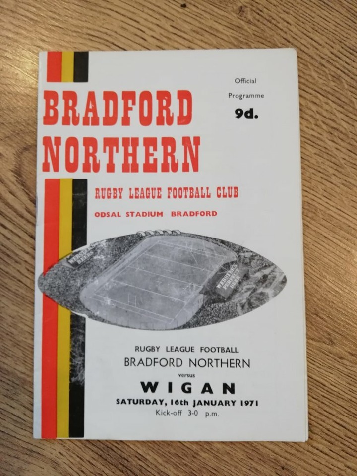 Bradford Northern Rugby League Programmes 1971 - 1993 | eBay UK