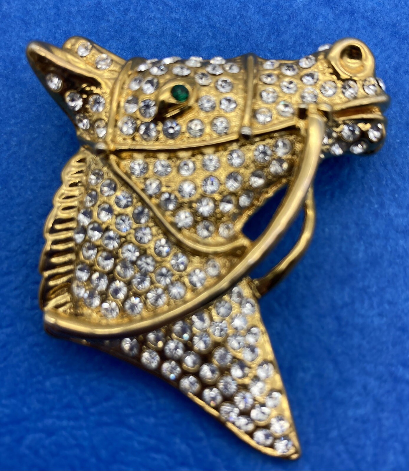 (2) Western Rhinestone Lapel Pins Brooch Button Cowboy Hat Boot Horse ...