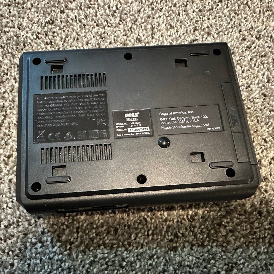 SEGA Genesis Mini 1 (2019) HDMI Console with 1 Wired Controller - USED ...