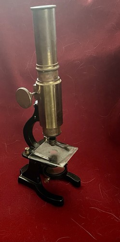 Antique Victorian Brass & Enamel Monocular Reflective Microscope | eBay