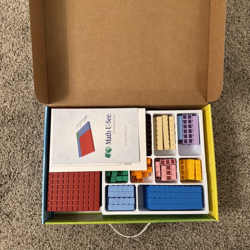 Demme Learning Math-U-See Manipulatives Integer Block Kit Educational Complete | eBay