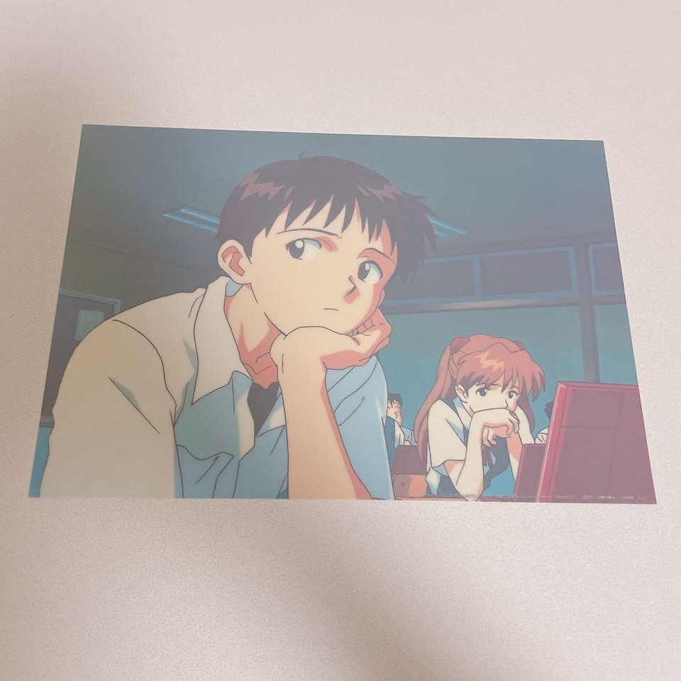 Evangelion Print Club Retro Cel Shinji Asuka Used Limited Ed ...