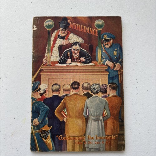 Jehovah’s Witnesses Watchtower IBSA Booklet 1933 Intolerance | eBay