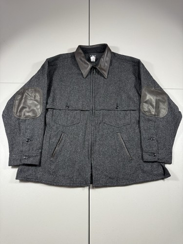 VTG Johnson Woolen Mills Jacket Mens 3XL Wool Barn Chore Mackinaw ...