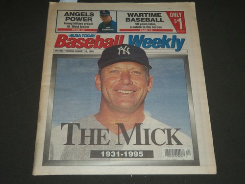 1995 AUGUST 22 USA TODAY BASEBALL WEEKLY NEWSPAPER - THE MICK 1993-1995 ...