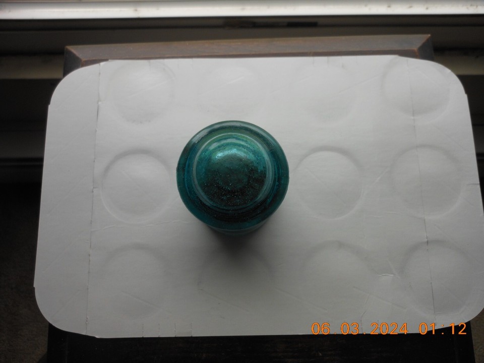 Hemingray-9 Blue Glass Insulator with Wooden Pin | eBay