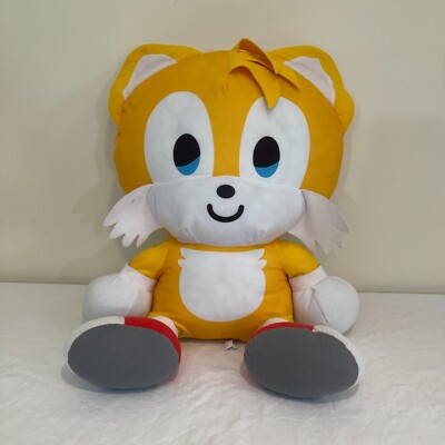 25" Sonic the Hedgehog Big Head Tails Plush Toy Factory Sega PREOWNED ...