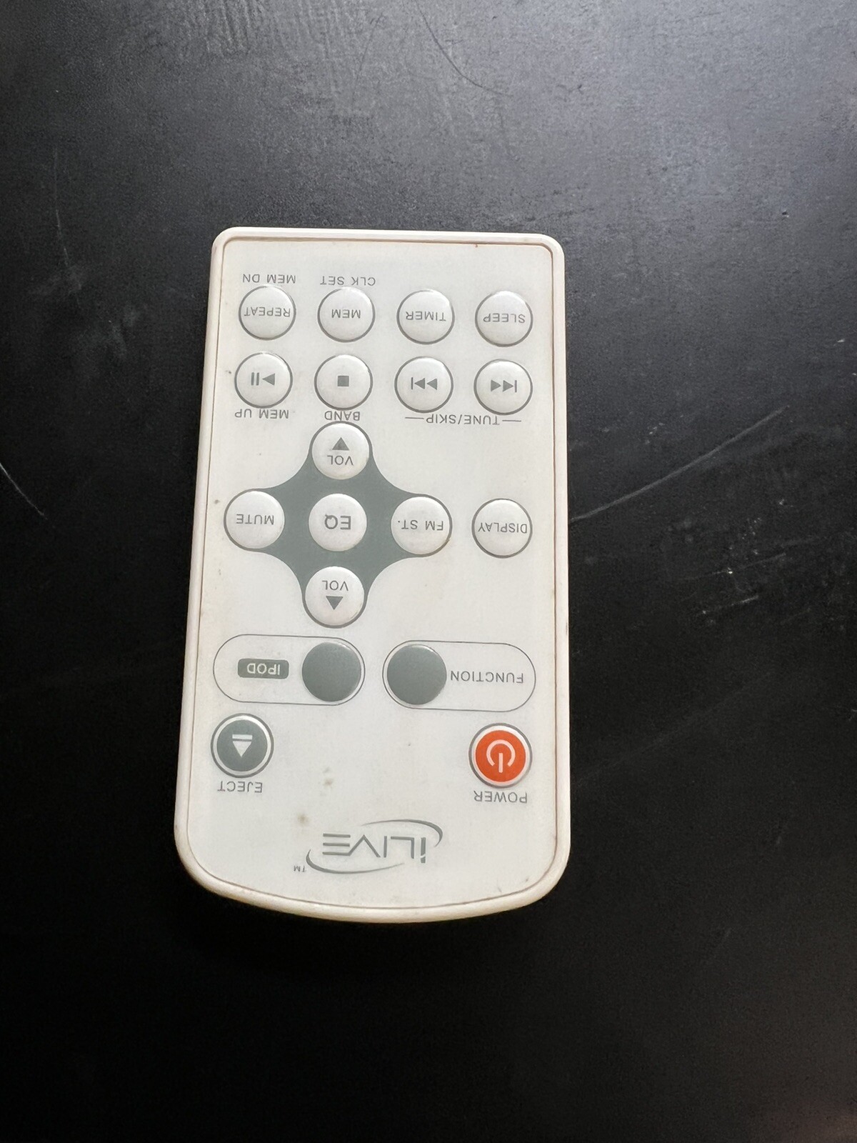 iLive Remote Control White Model IBCD3816DT Cleaned Tested Working No ...