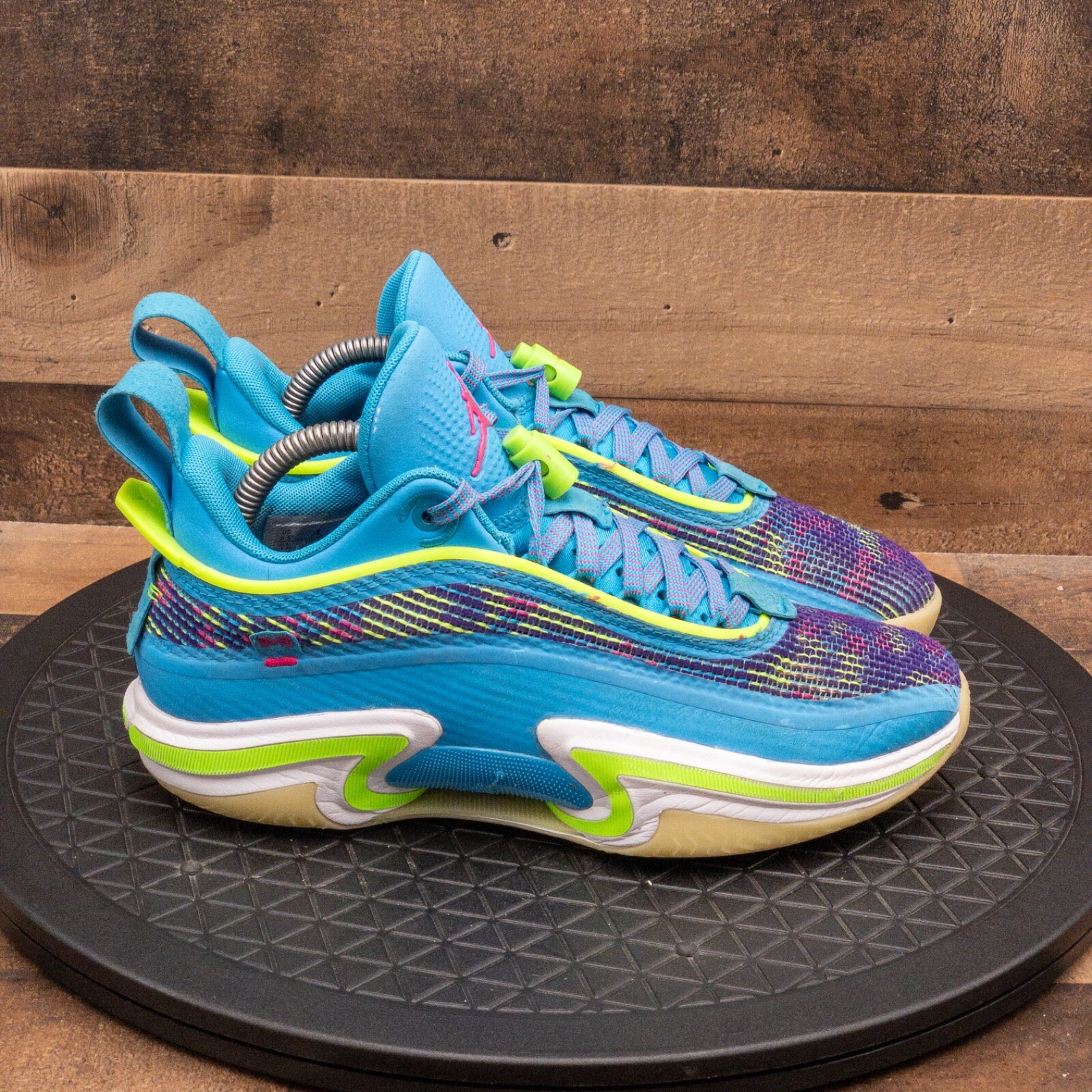 NIKE AIR JORDAN RETRO 36 LOW LUKA DONCIC LASER BLUE MENS BASKETBALL ...