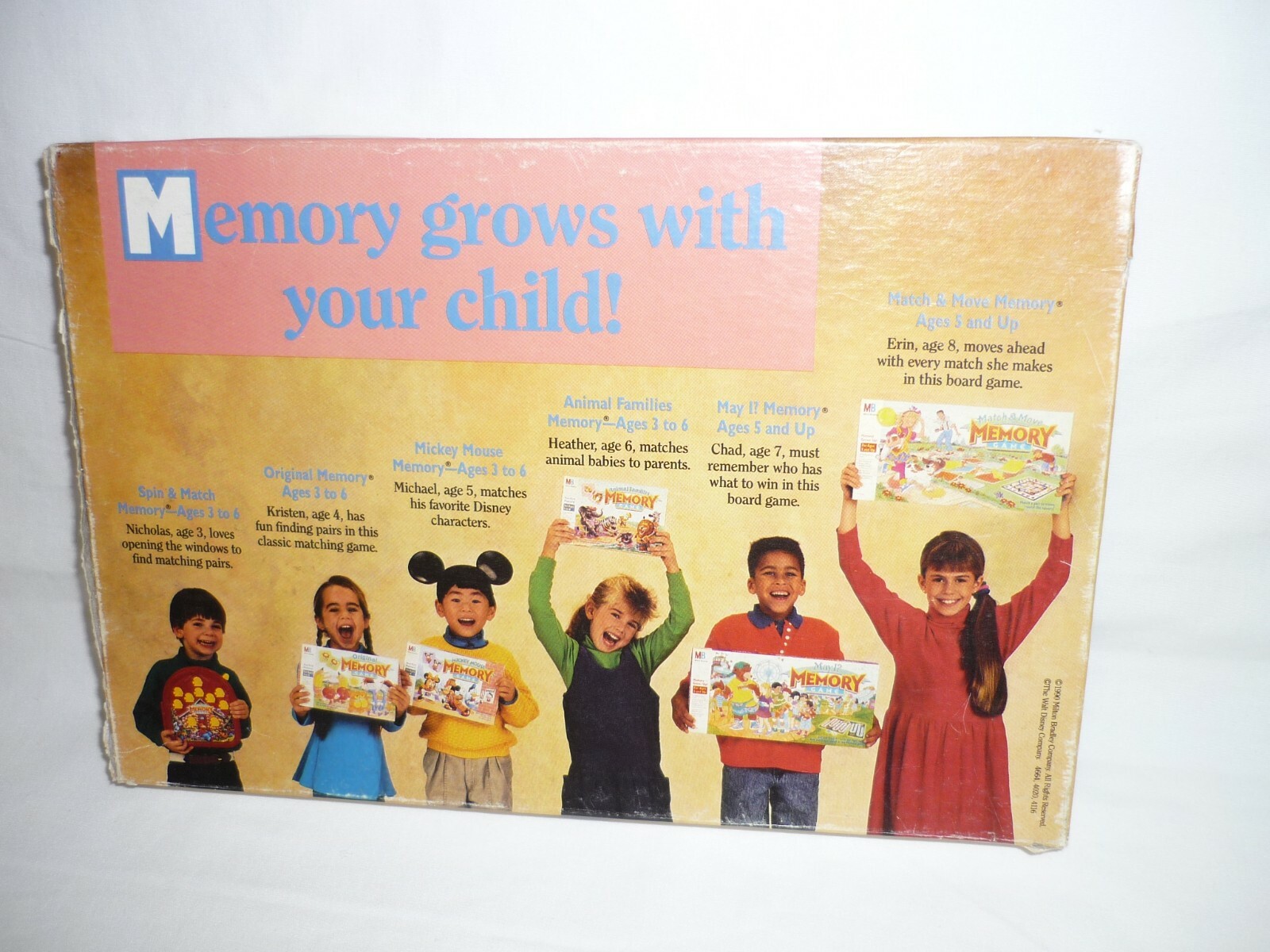 Vintage, MICKEY MOUSE, MEMORY GAME, 1990, Milton Bradley, Model 4116 | eBay