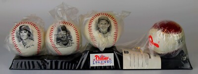1995 Philadelphia Phillies Silver Season Commemorative Ball Display ...