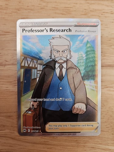Professors Research 150/159 Crown Zenith NM Full Art Ultra Rare Pokemon ...