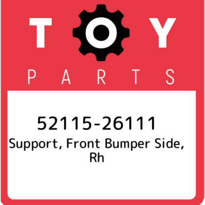 52115-26111 Toyota Support, front bumper side, rh 5211526111, New ...