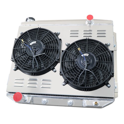 4 Row Radiator+Shroud Fan Kits For 57-59 Ford Edsel Corsair Fairlane ...