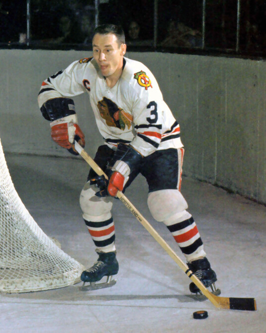 Chicago Blackhawks PIERRE PILOTE Glossy 8x10 Photo NHL Hockey Print HOF ...