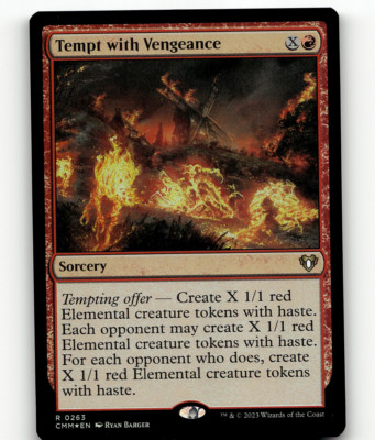 FOIL - MTG - Tempt with Vengeance 263 - Commander Masters - R | eBay