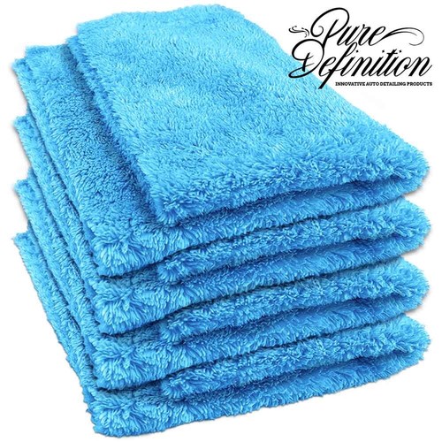 Edgeless Microfibre Cloths 4 Pack Plush Microfiber Car Detailing Pure ...