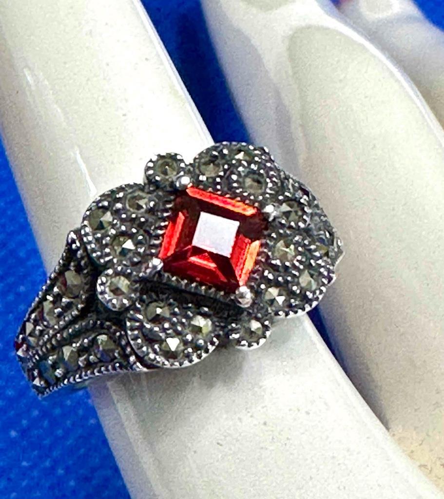 Logo Marked Judith Jack Sterling Silver, Marcasite & … - Gem