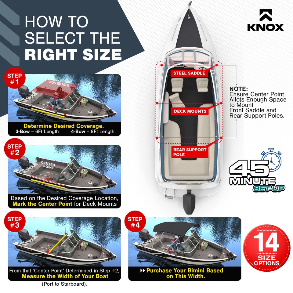 Sun Shade Canopy for Pontoon, V-Hull, Fishing, Jon Boat, Storage Boot ...